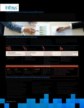 Infosys finance accounting outsourcing | PDF