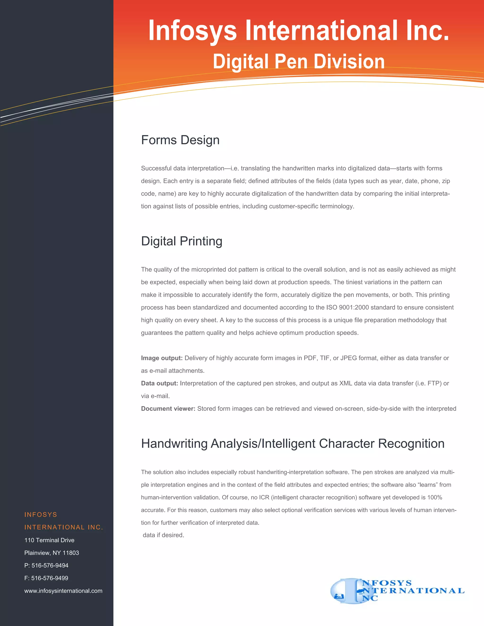 Infosys International Digital Pen | PDF