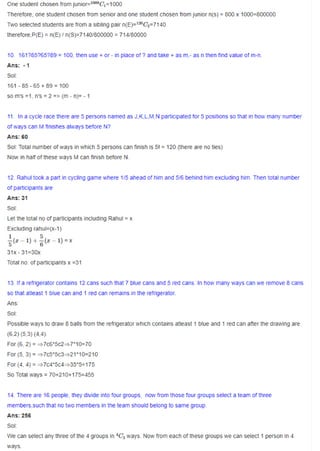 Infosys papers Aptitude Preparation | PDF