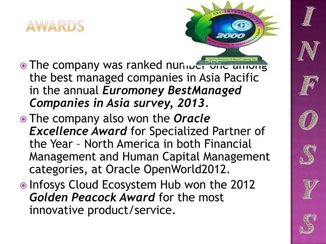 Infosys ppt. | PPTX | Information Services Industry | Industries