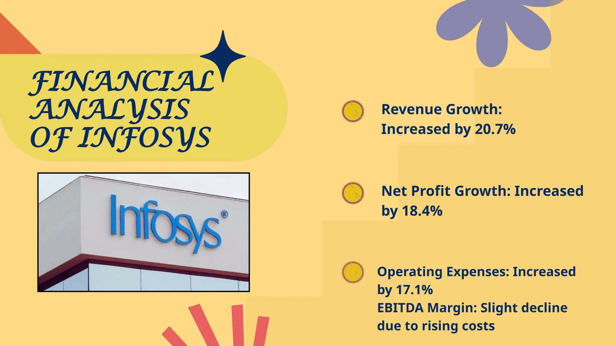 Financial analysis of Infosys , it cash flow and other effects | PPTX