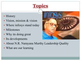 Infosys presentation | PPTX