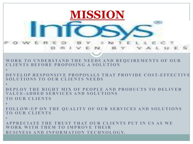 Infosys presentation | PPTX