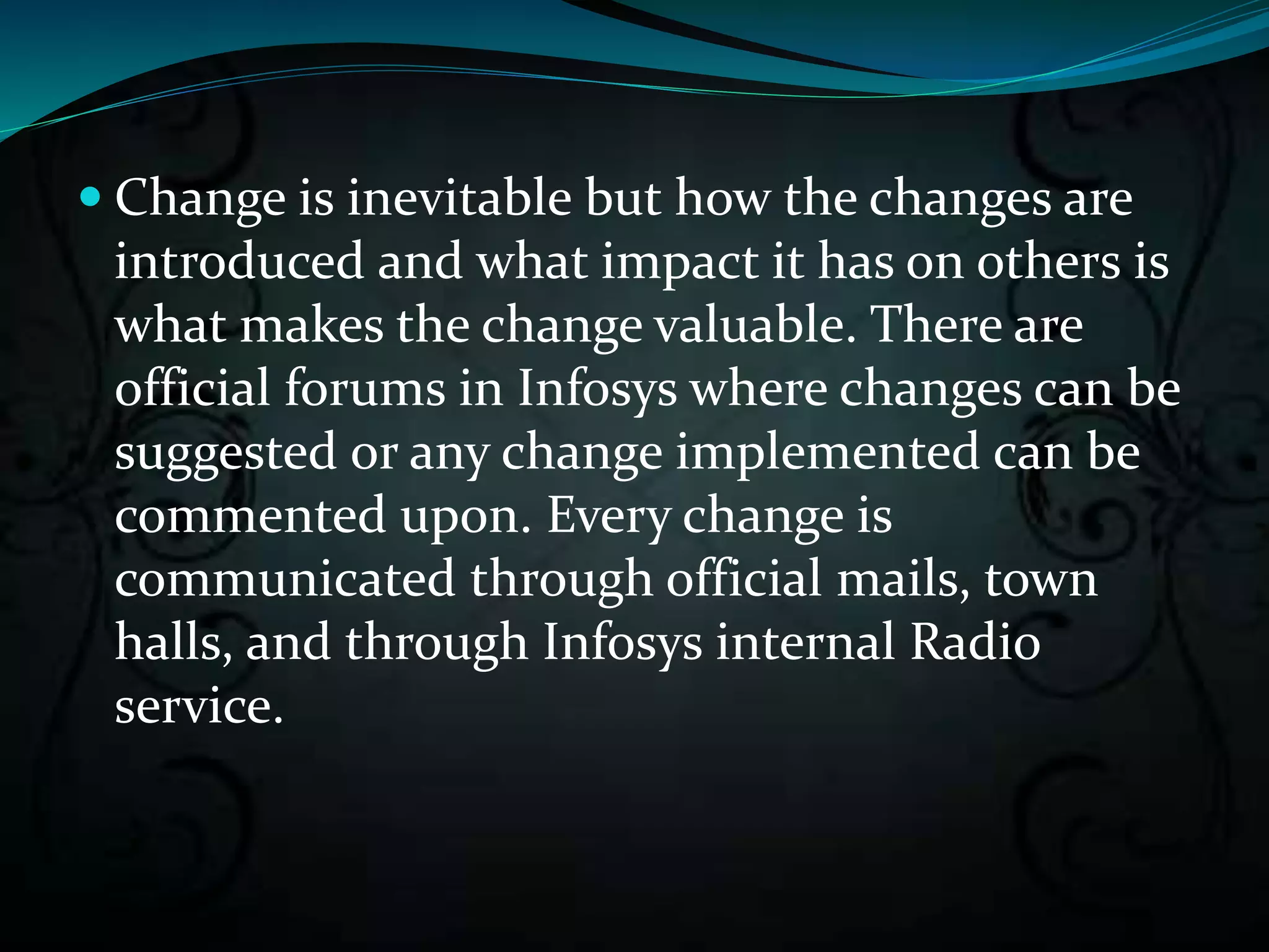 Infosys presentation | PPTX