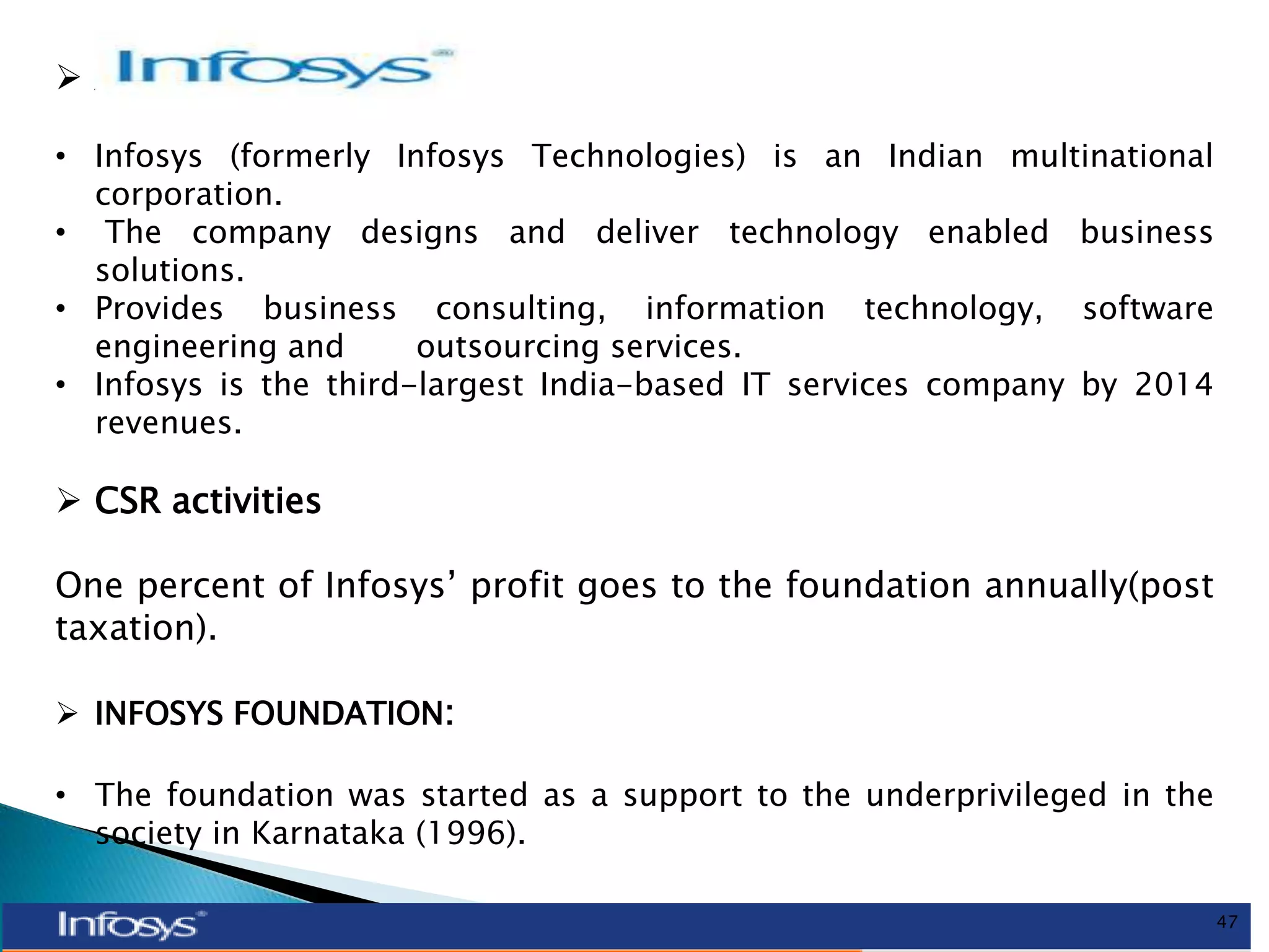 Infosys presentation | PPTX