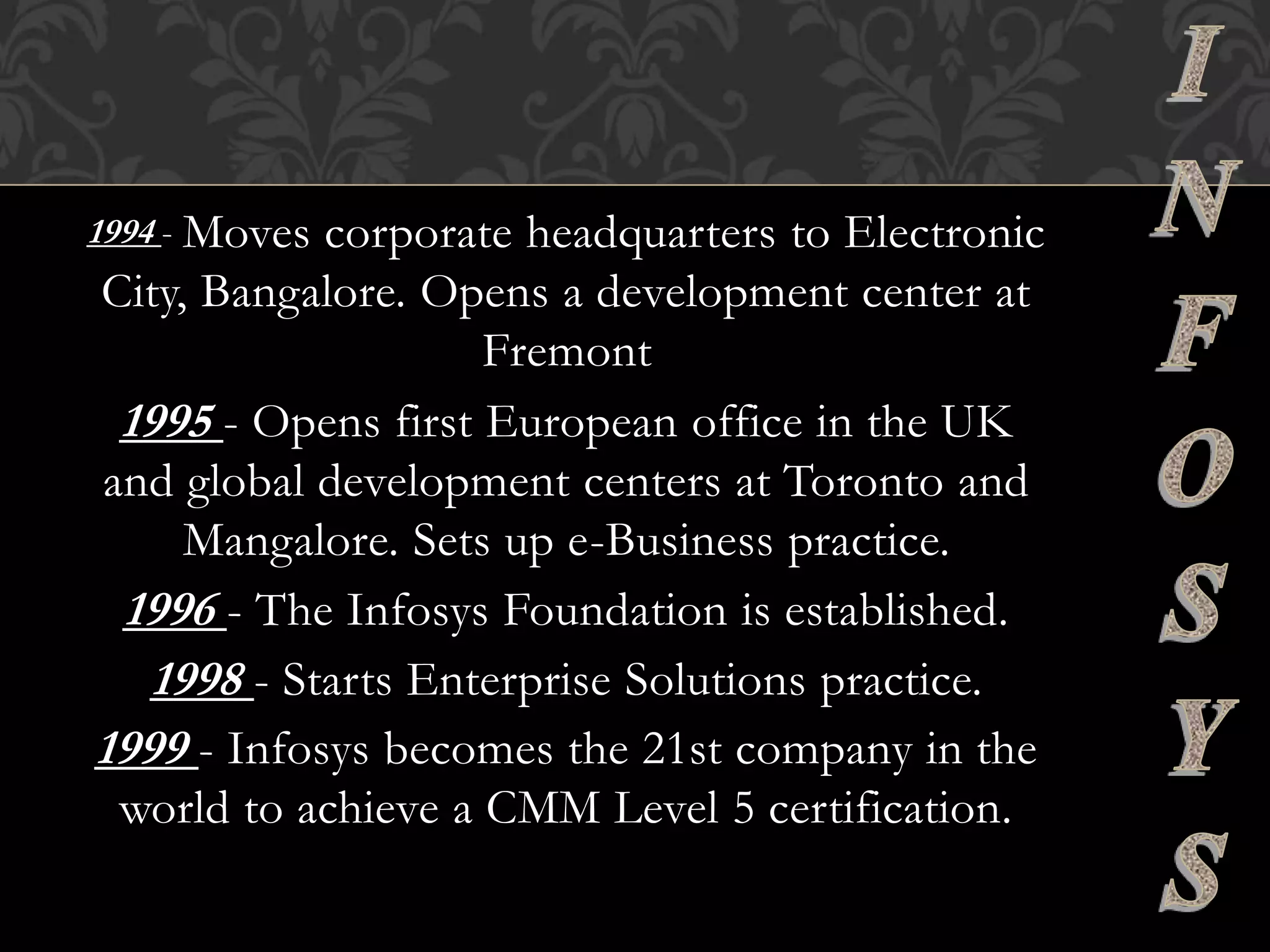 Infosys presentation | PPTX