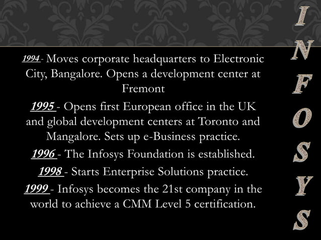 Infosys presentation | PPTX