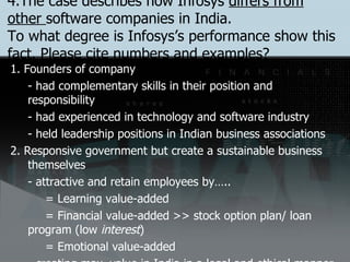 Financial Case Study : Infosys | PPT