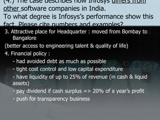 Financial Case Study : Infosys | PPT