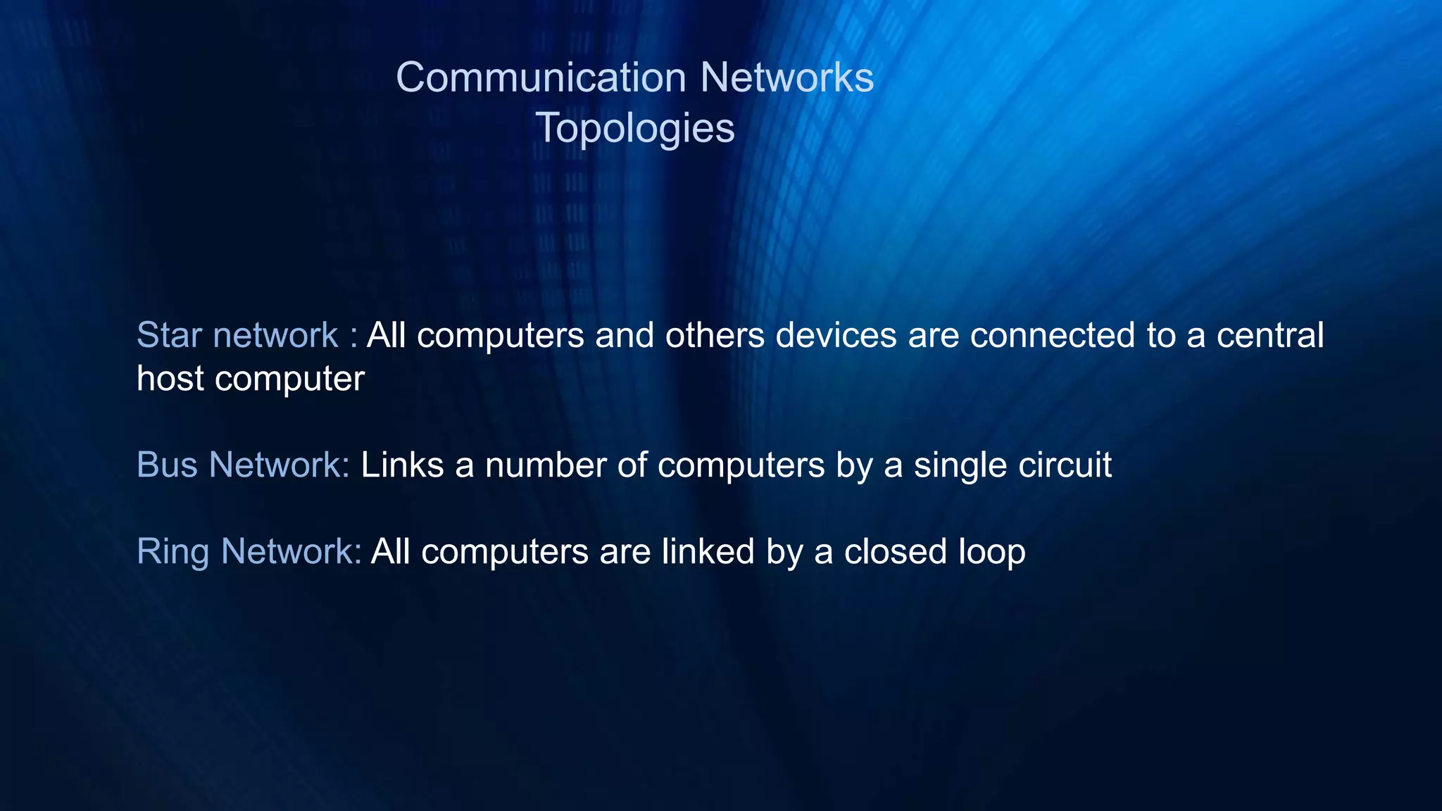 Telecommunication and networks | PPT