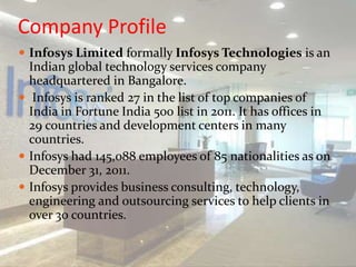 Infosys training design | PPTX