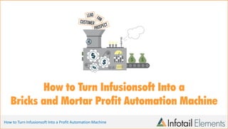 How to Turn Infusionsoft Into a Bricks and Mortar Profit Automation ...