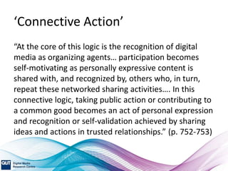 Infotainment and the Impact of Connective Action: The Case of # ...