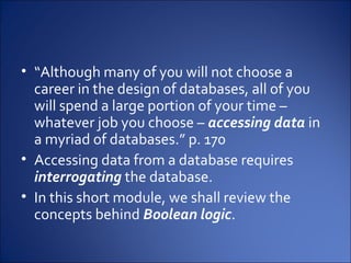 Infote boolean logic review | PPT