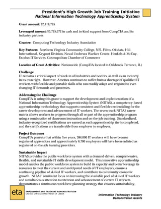 National Information Technology Apprenticeship System | PDF