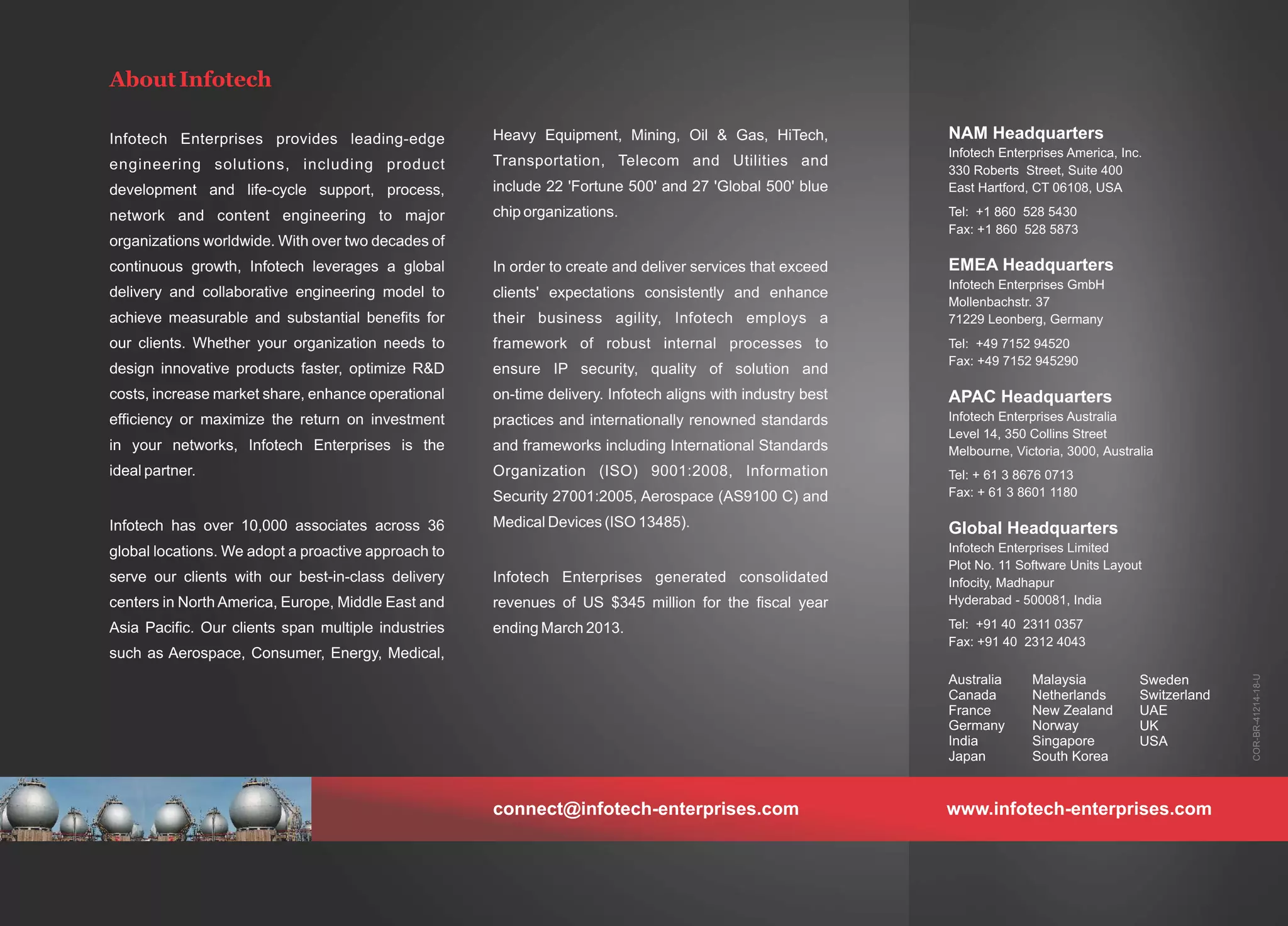 Infotech oiland gas brochure 13 | PPT
