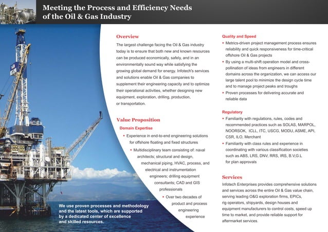 Infotech oiland gas brochure 13 | PPT