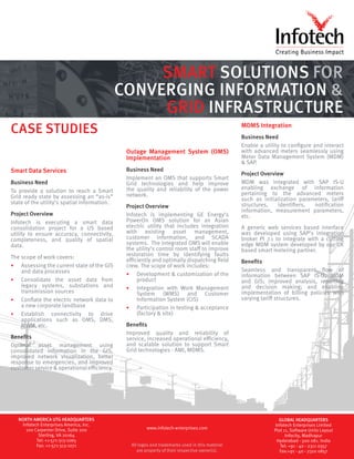 Infotech smart grid flyer 2010 | PDF