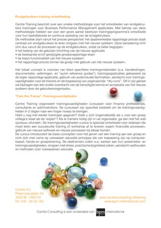 De trainingsexpert op het gebied van Performance Management | PDF