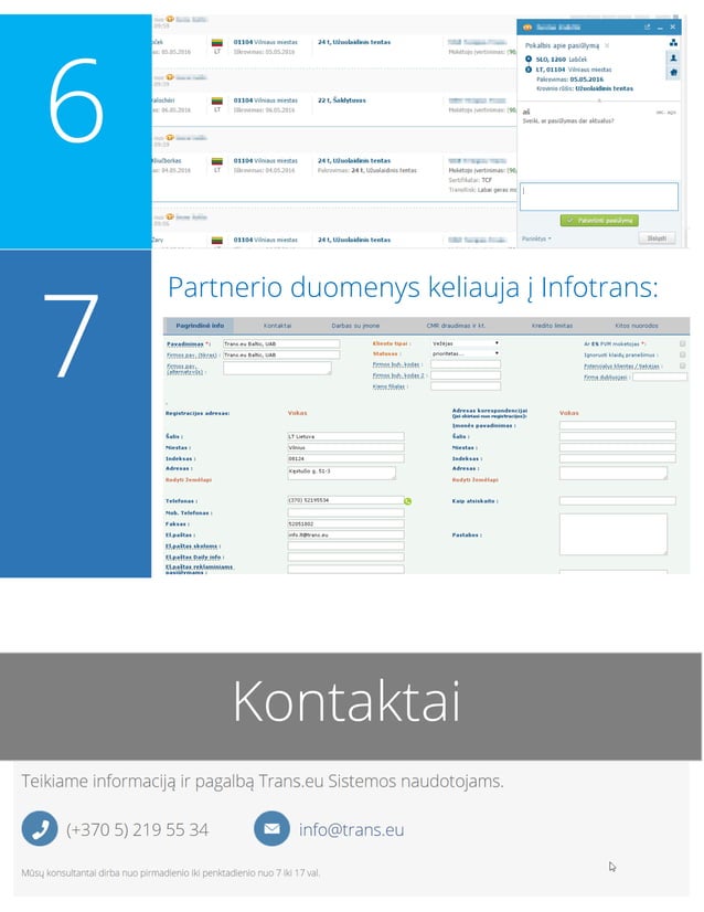 Infotrans sujungimas su Trans.eu | Free download