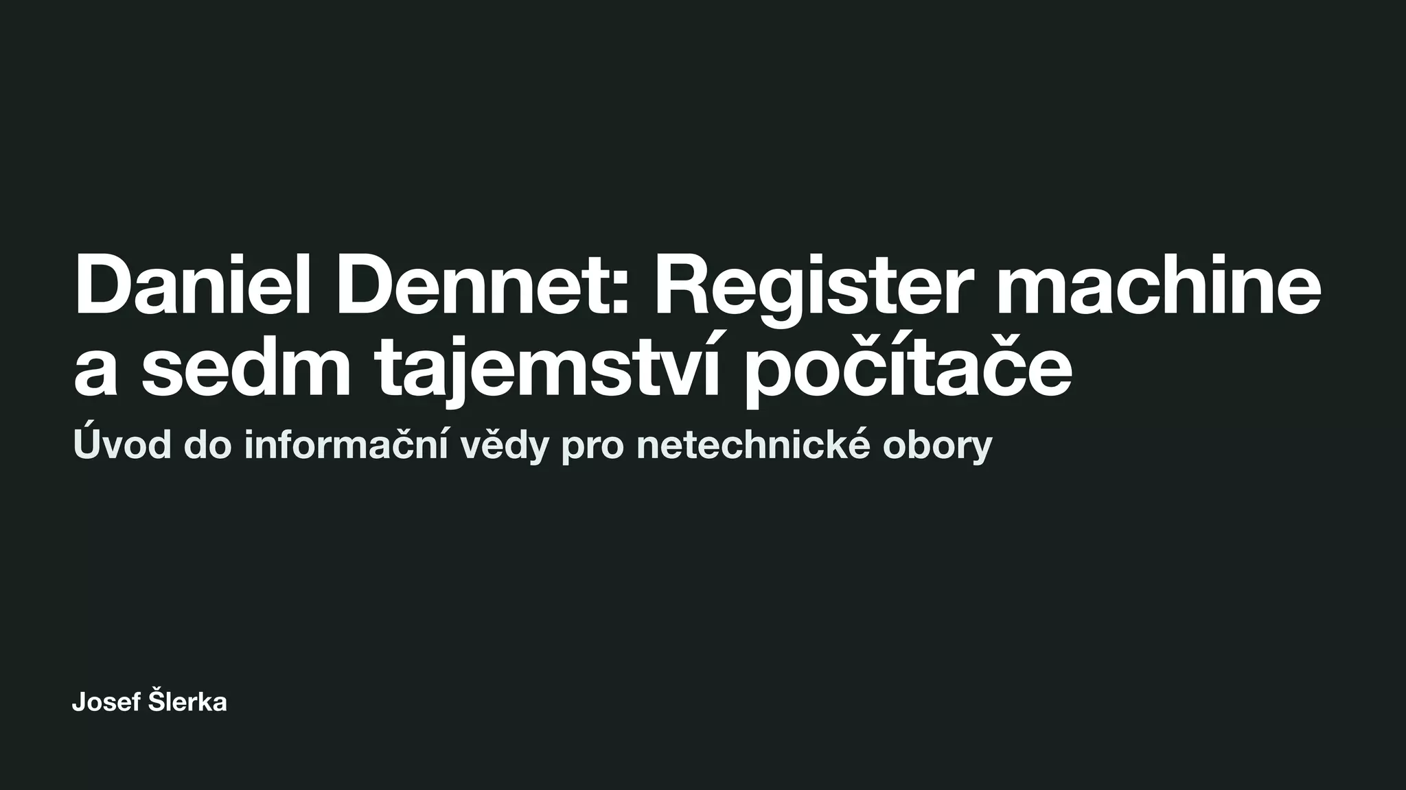 Informacni veda: Pocitace | PDF