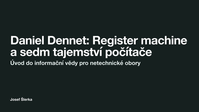 Informacni veda: Pocitace | PDF