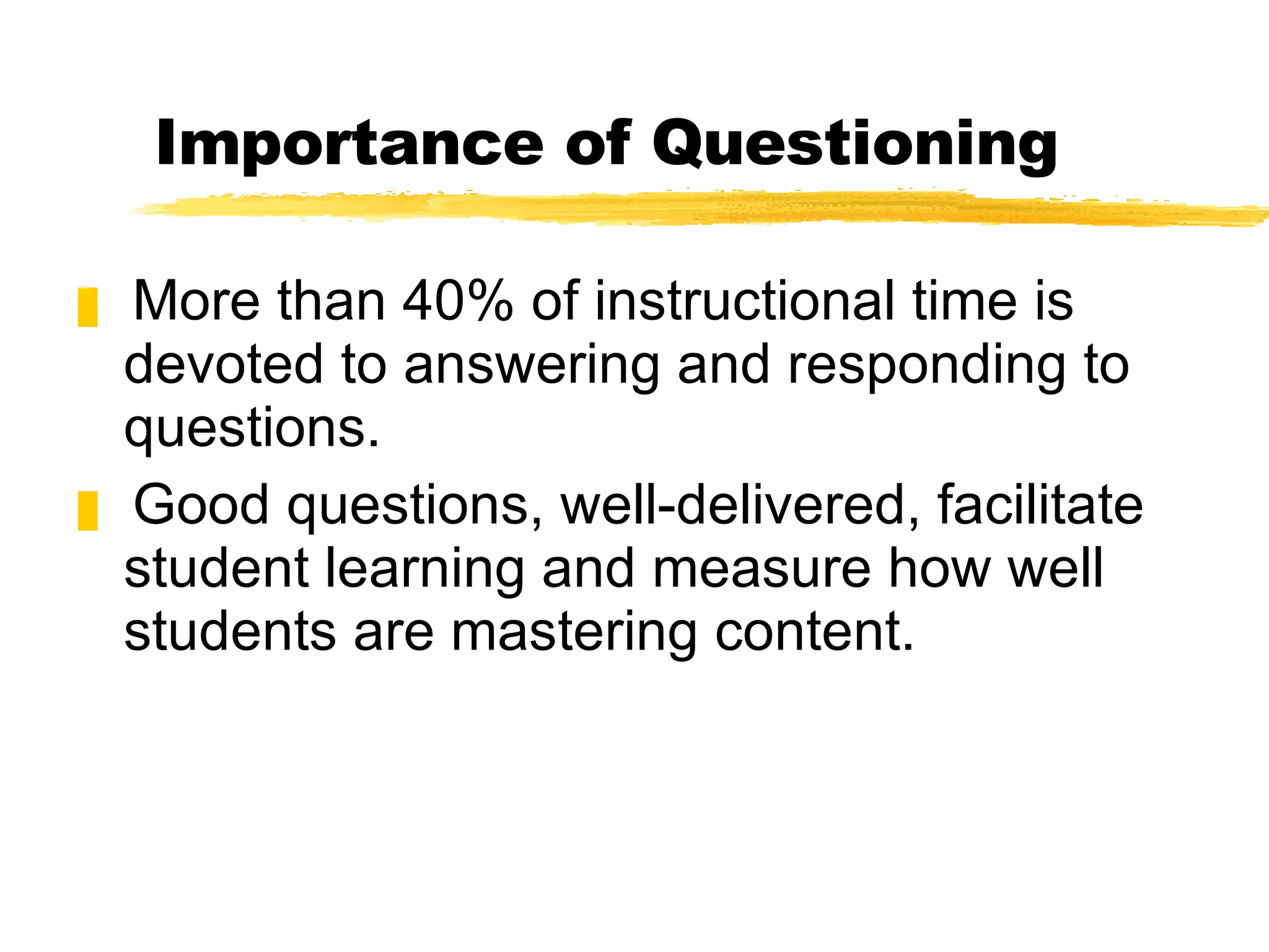 =Info Wait Time And Questioning | PPT