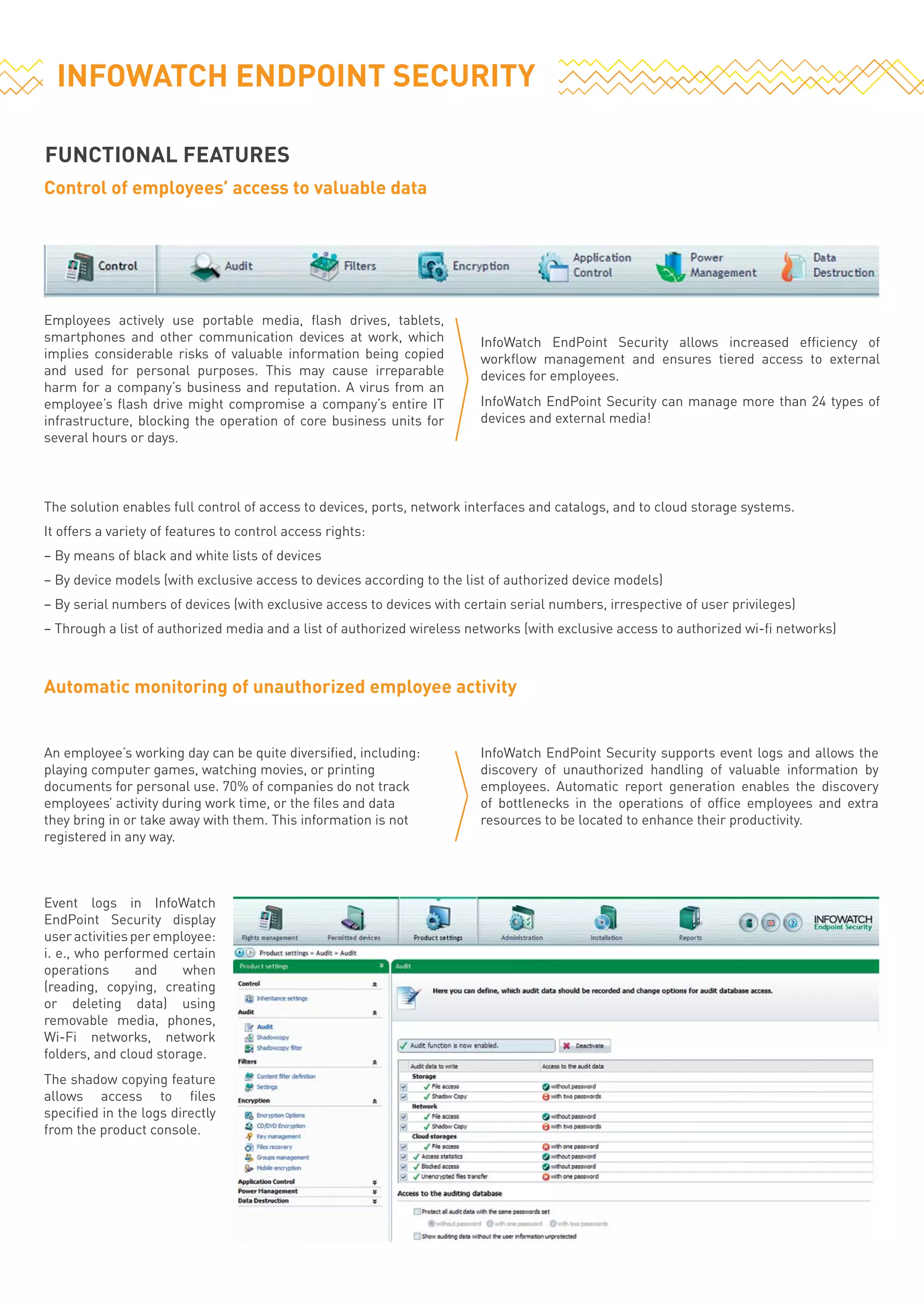 Infowatch endpoint security | PDF