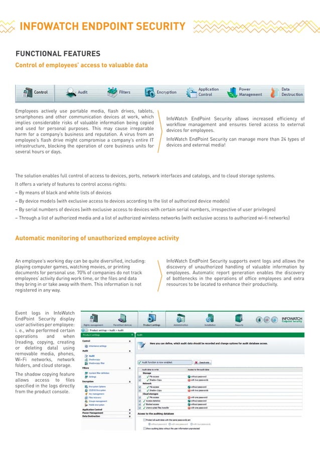 Infowatch endpoint security | PDF | Internet | Computing