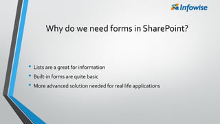 Features Of Infowise Ultimate Forms vs Info Path | PPT