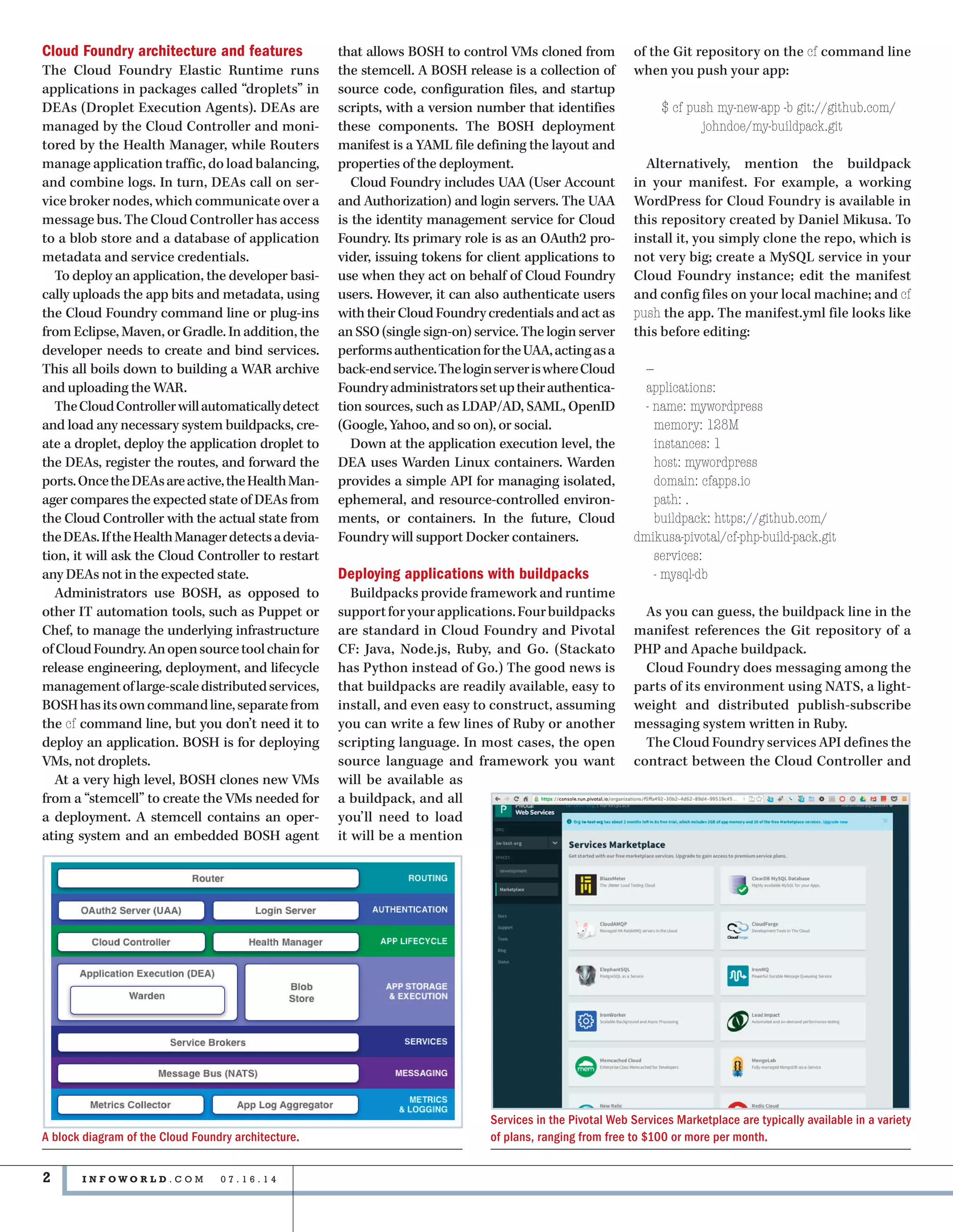Review: Cloud Foundry brings power and polish to PaaS | PDF | Cloud Computing | Internet