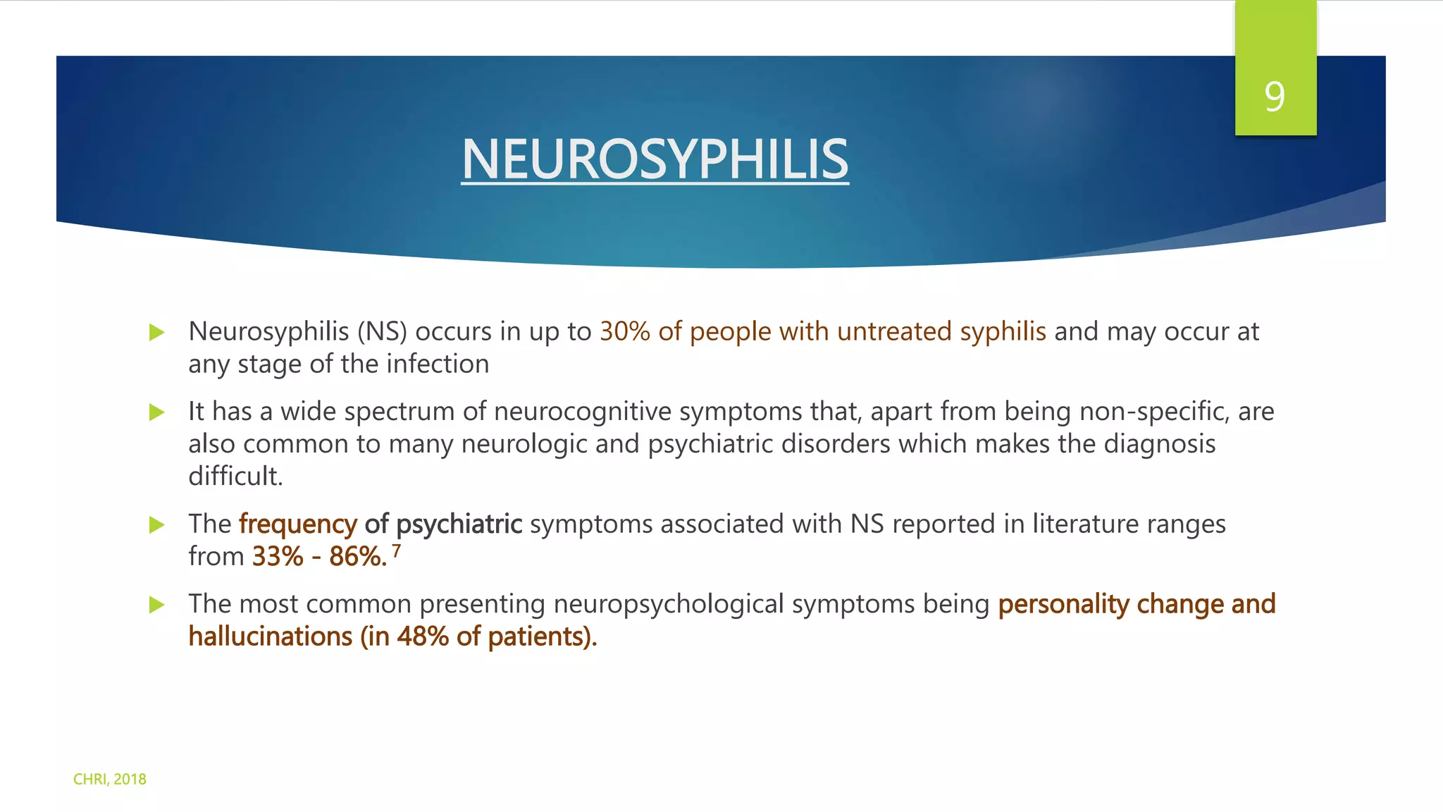 Neuropsychiatric manifestations of other infectious and Prion diseases ...