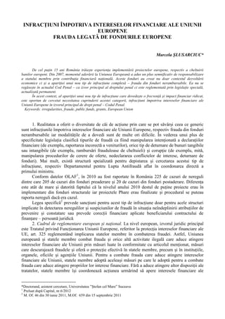 Infracțiuni Economice în Uniunea Europeană | PDF