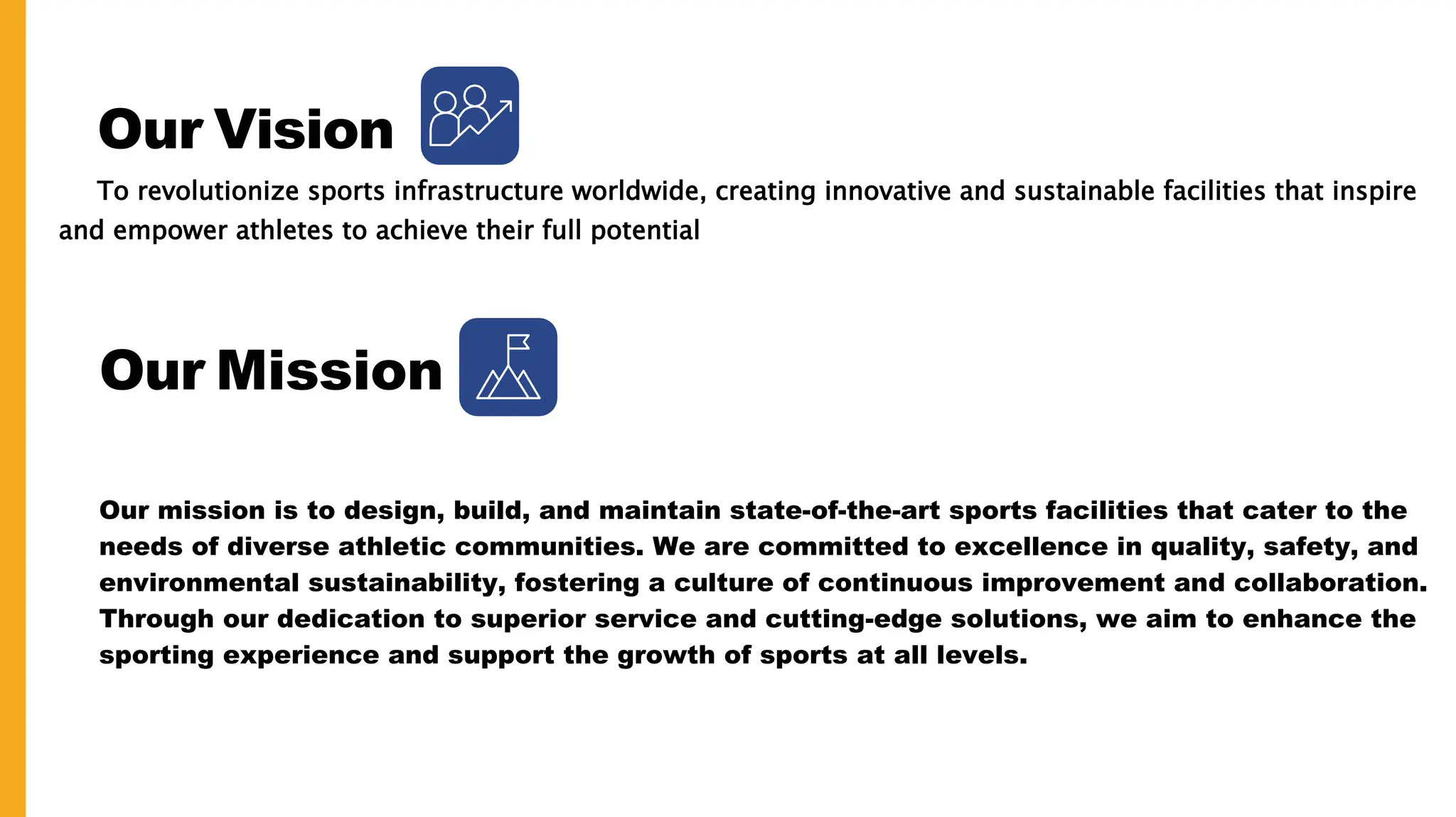 sports infrastructure company detail profile | DOCX