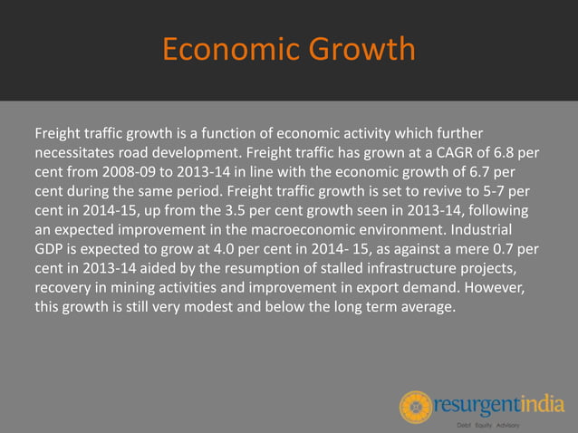 Infrastructure Finance – Building for Growth - ROADS & HIGHWAYS ...