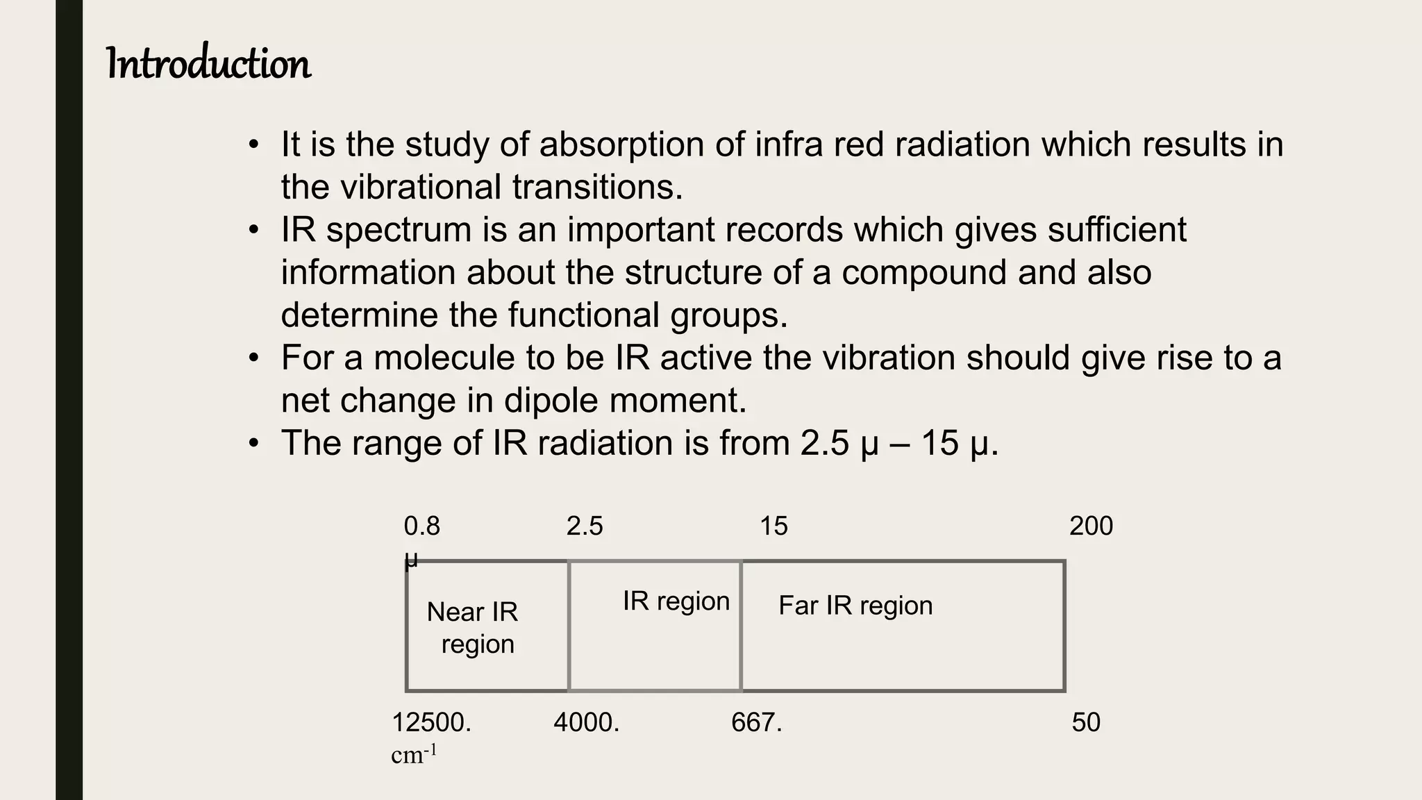 Infra Red Spectroscopy | PPTX