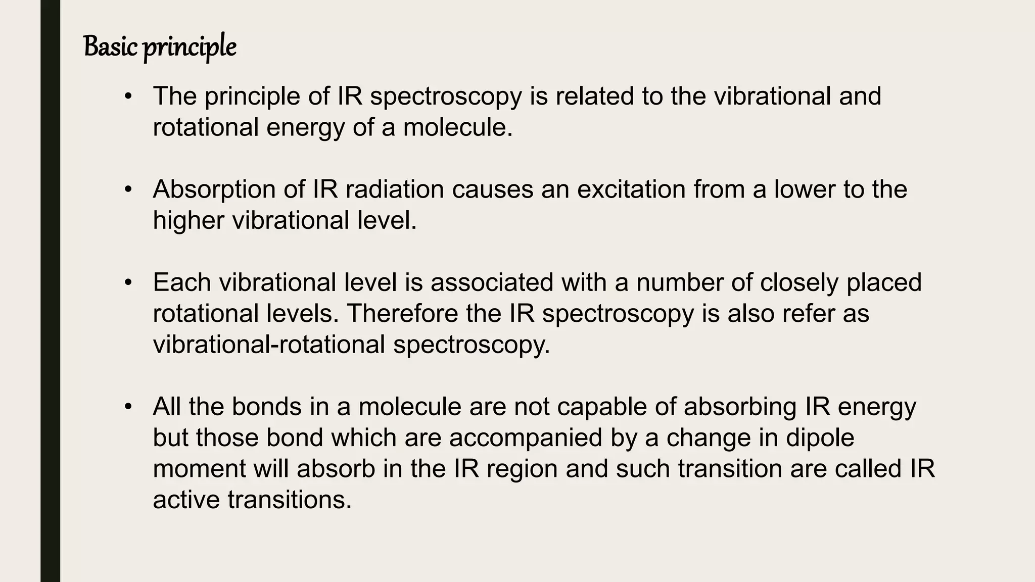 Infra Red Spectroscopy | PPTX