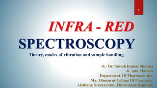 IR - Spectroscopy, theory, modes of vibration and sample handling. by ...
