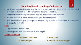 IR - Spectroscopy, theory, modes of vibration and sample handling. by ...