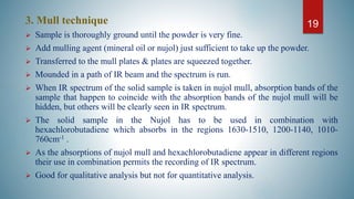 IR - Spectroscopy, theory, modes of vibration and sample handling. by ...