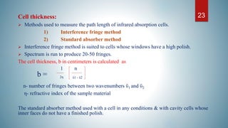 IR - Spectroscopy, theory, modes of vibration and sample handling. by ...
