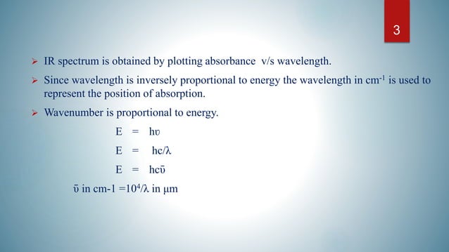 IR - Spectroscopy, theory, modes of vibration and sample handling. by ...