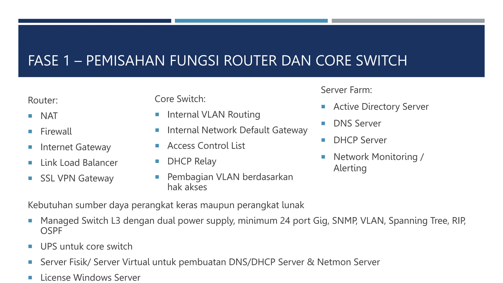 Infrastructure pada jaringan perusahaan- | PPTX