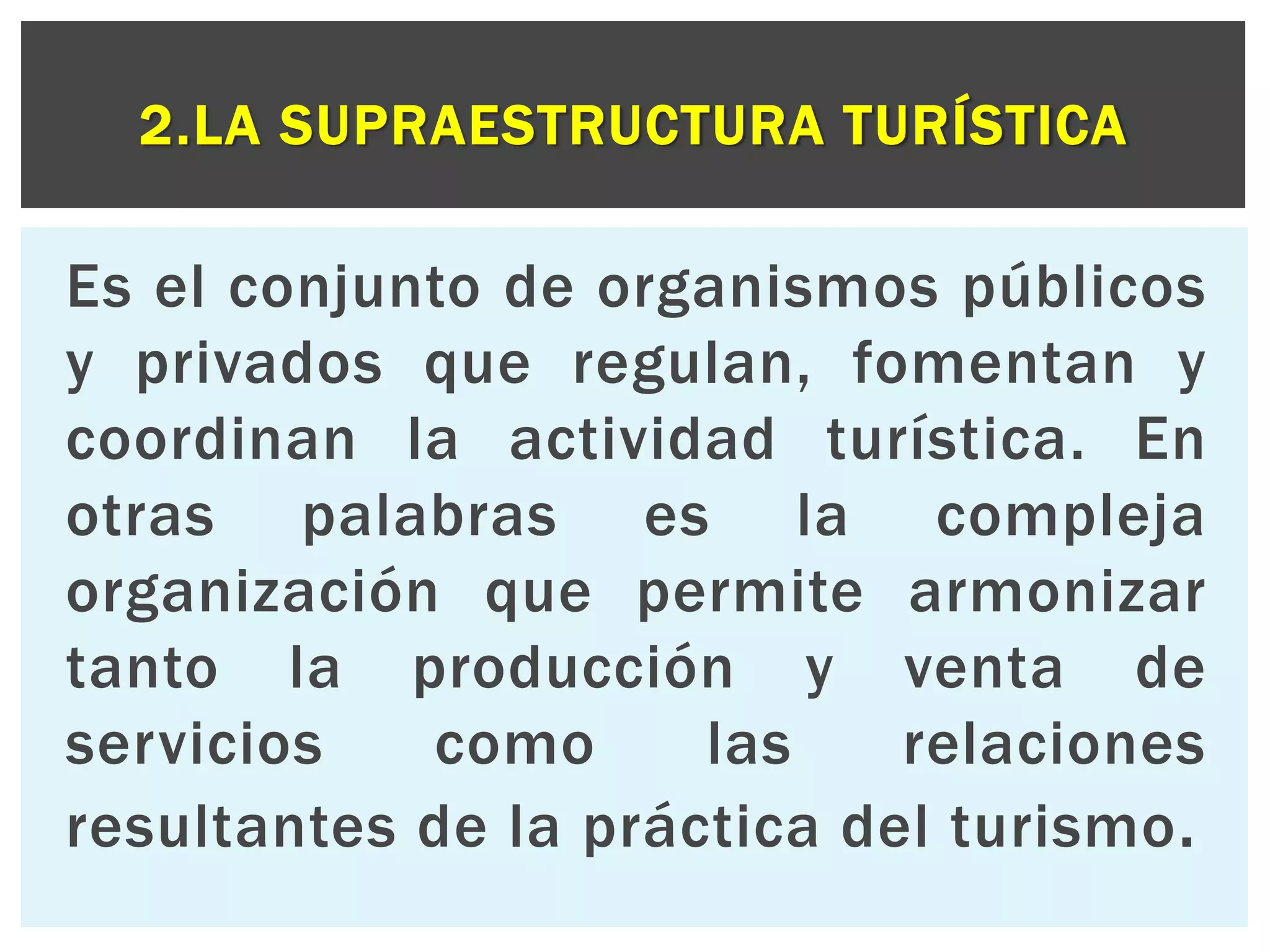 Infraestructura y Superestructura Turistica | PPTX