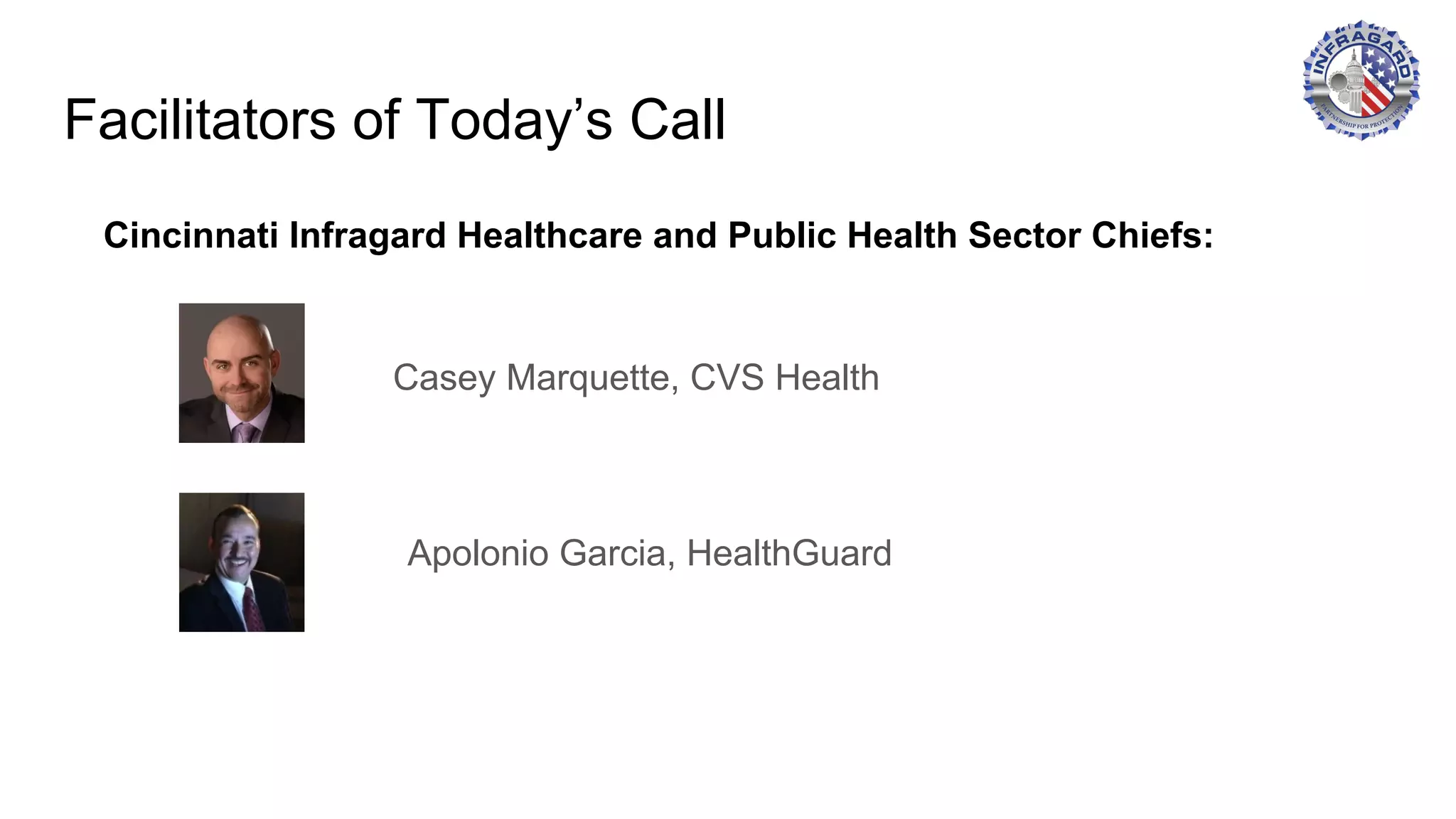 Greater Cincinnati Infragard Healthcare and Public Health Sector | PPT