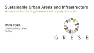 GRESB Sustainable Urban Areas and Infrastructure | PPT