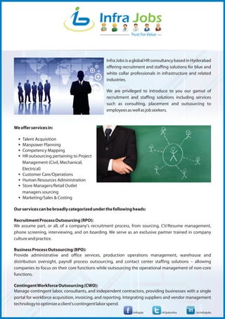 Infra jobs leaflet | PDF | Human Resources | Business