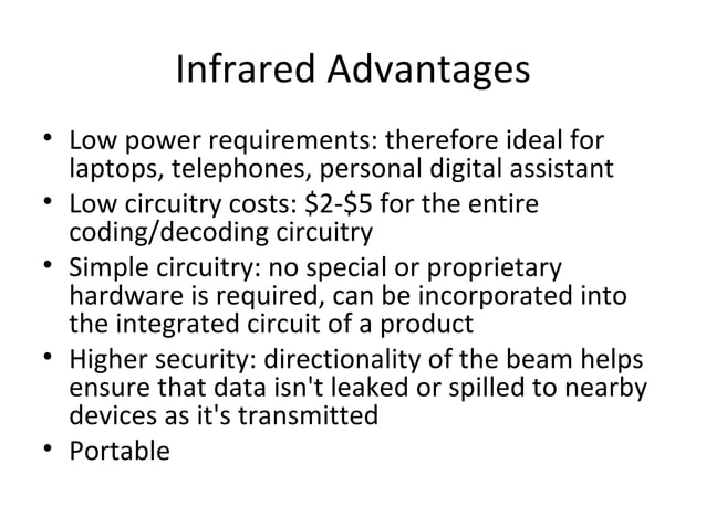 Infrared Transmission | PPT | Science