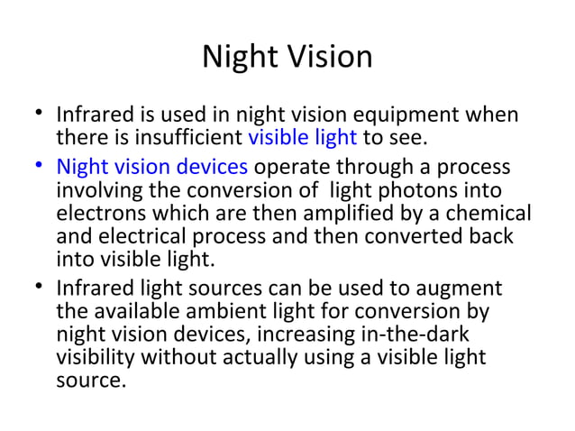 Infrared Transmission | PPT | Science