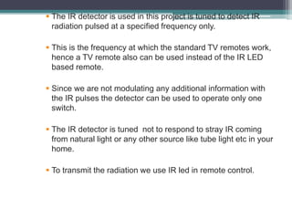 Infrared Remote Control Switch | PPTX